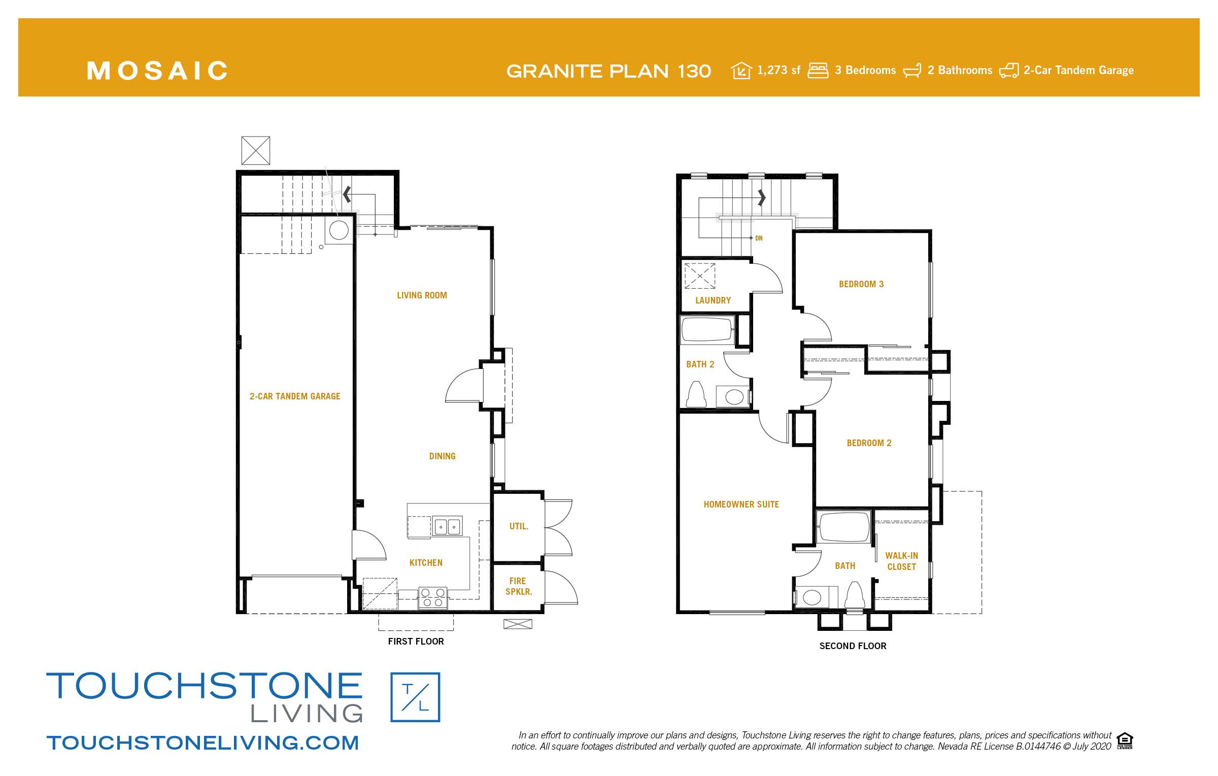 Granite at Mosaic | Plan 130 | Touchstone Living